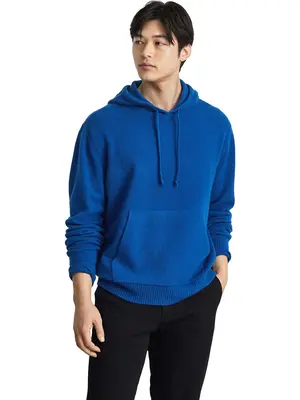 Everlane Felted Merino Hoodie Dark Azure