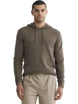 Everlane Felted Merino Wool Hoodie - Heather Chocolate Martini