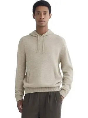 Everlane Felted Merino Wool Hoodie - Heather Gravel