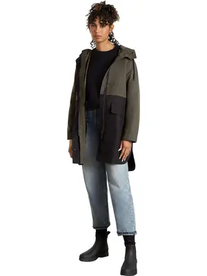 Everlane Anorak Forest/black