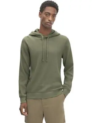 Everlane Waffle-knit Hoodie - Olive