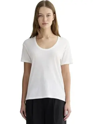 Everlane Air Scoop-neck Tee - White
