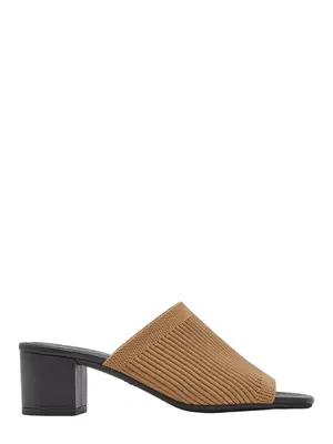 Everlane Glove ReKnit Mules Caramel/black