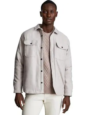 Everlane ReNew Fleece-Lined Heavyweight Overshirt Burnt Sugar