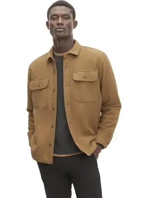 Everlane ReNew Fleece-Lined Heavyweight Overshirt Light Brown