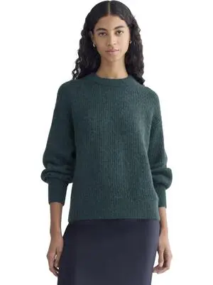Everlane Cocoon Crew Neck Alpaca Sweater - Reflecting Pond