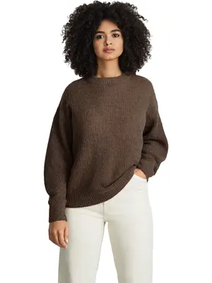 Everlane Cocoon Crew Neck Alpaca Sweater Shadow