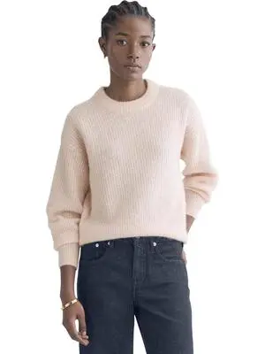 Everlane Cocoon Crew Neck Alpaca Sweater Soft Rose