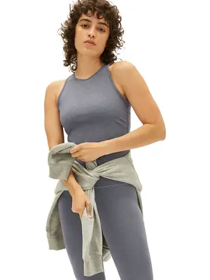 Everlane Everlane Relaxed Tank Top Heathered Charcoal