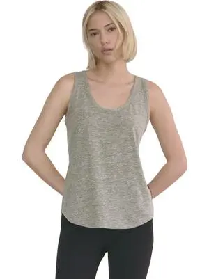 Everlane Relaxed Tank Top - Heathered Grey / Olive