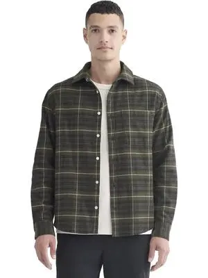 Everlane Brushed Flannel Shirt - Heather Olive