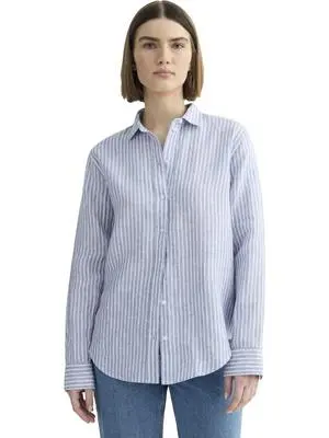 Everlane Linen Relaxed Shirt - Bluebell/bone