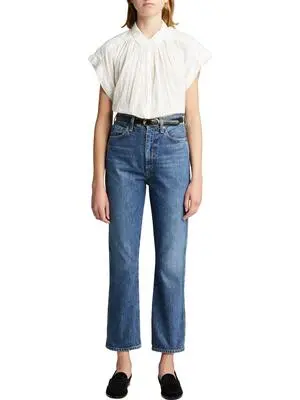 NILI LOTAN Normandy Cotton Voile Blouse - Ivory