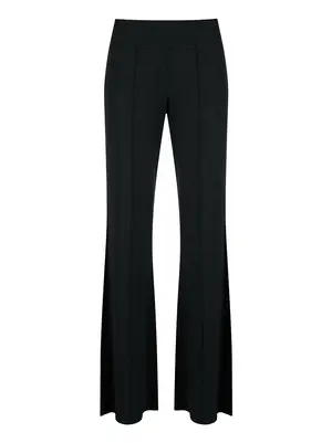 LYGIA & NANNY Flared Pleated Trousers - Black