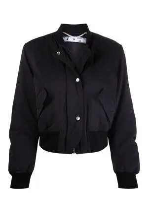 OFF-WHITE Off-White Embroidered Logo Bomber Jacket