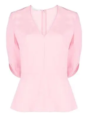 Stella McCartney Melody Peplum Blouse - Pink
