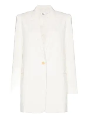 THE FRANKIE SHOP Isla Single-button Blazer - White