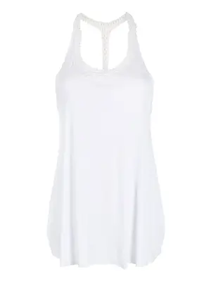 AMIR SLAMA Racer Back Tank Top - White