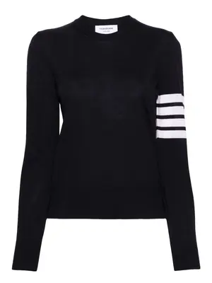Thom Browne 4-bar Stripe Wool Jumper - Blue