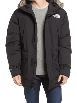 The North Face Mcmurdo Waterproof Hooded Down Parka With Faux Fur Trim - Tnf Black