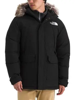 The North Face Mcmurdo Waterproof Hooded Down Parka With Faux Fur Trim - Tnf Black/tnf Black