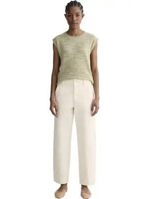 Everlane Utility Straight-Leg Pant Bone