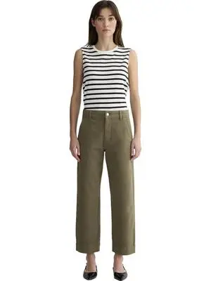 Everlane Utility Straight-Leg Pant Olive