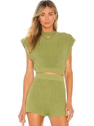 L'academie Maja Sleeveless Sweater - Green