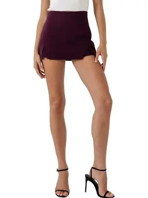 Endless Rose Endless Rose Cutout Skort Burgundy