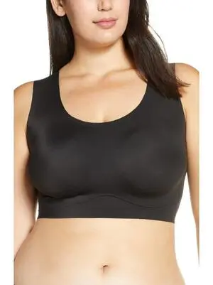 TRUE & CO True Body Lift Scoop Neck Bra Black