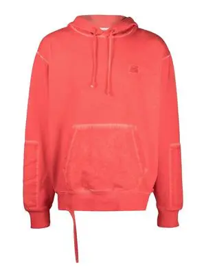 Helmut Lang Embroidered Logo Hoodie - Red