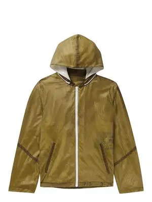 DOUBLE ELEVEN Panelled Nylon-ripstop Hooded Jacket - Green