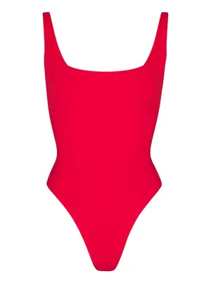 SKIMS SKIMS Fits Everybody Square Neck Bodysuit Ruby