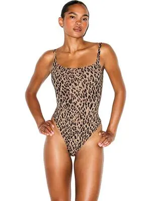 SKIMS SKIMS Fits Everybody Square Neck Bodysuit Sienna Jaguar Print