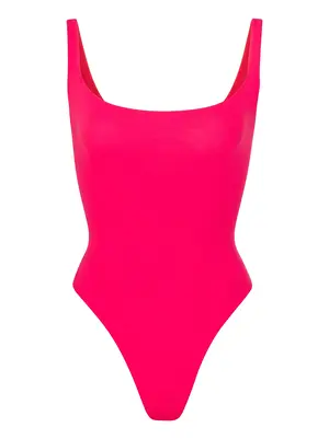 SKIMS SKIMS Fits Everybody Square Neck Bodysuit Ultra Pink