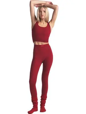 SKIMS Legging | Black | Xl | Cotton Rib Brick