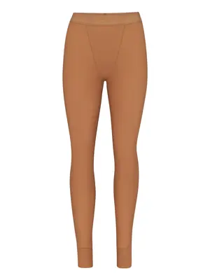 SKIMS Legging | Black | Xl | Cotton Rib Camel