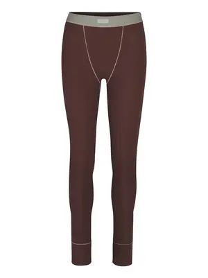 SKIMS Legging | Black | Xl | Cotton Rib Chocolate