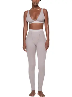 SKIMS Legging | Black | Xl | Cotton Rib Oyster