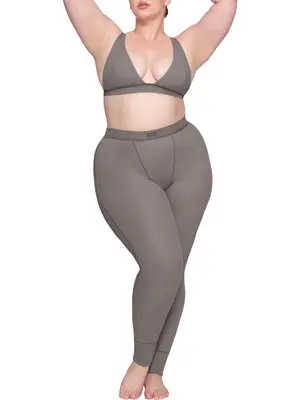 SKIMS Legging | Black | Xl | Cotton Rib Smoke