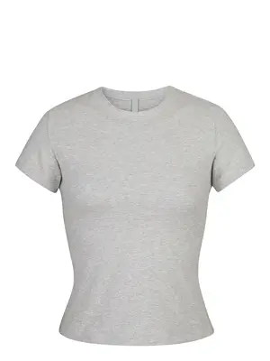 SKIMS SKIMS Cotton Jersey T-Shirt Gray