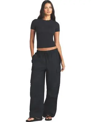 SKIMS Cotton Jersey T-shirt - Soot