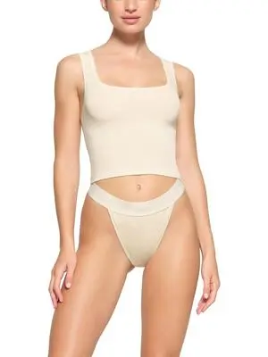 SKIMS SKIMS Cotton Rib Tank Bone