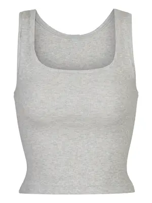 SKIMS SKIMS Cotton Rib Tank Gray
