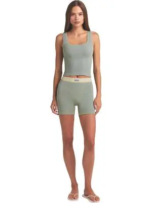 SKIMS Cotton Rib Tank - Mineral