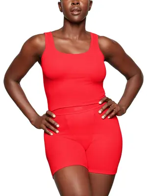 SKIMS SKIMS Cotton Rib Tank Ruby