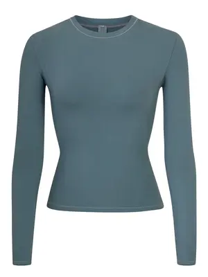 SKIMS Long Sleeve T-Shirt Blue