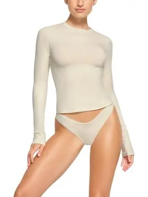 SKIMS SKIMS Cotton Jersey Long Sleeve T-Shirt