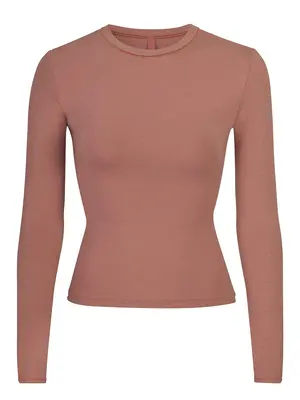 SKIMS Long Sleeve T-Shirt Nude