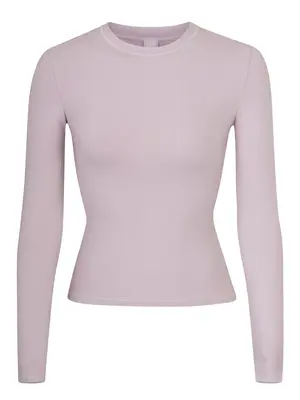 SKIMS Long Sleeve T-Shirt Purple